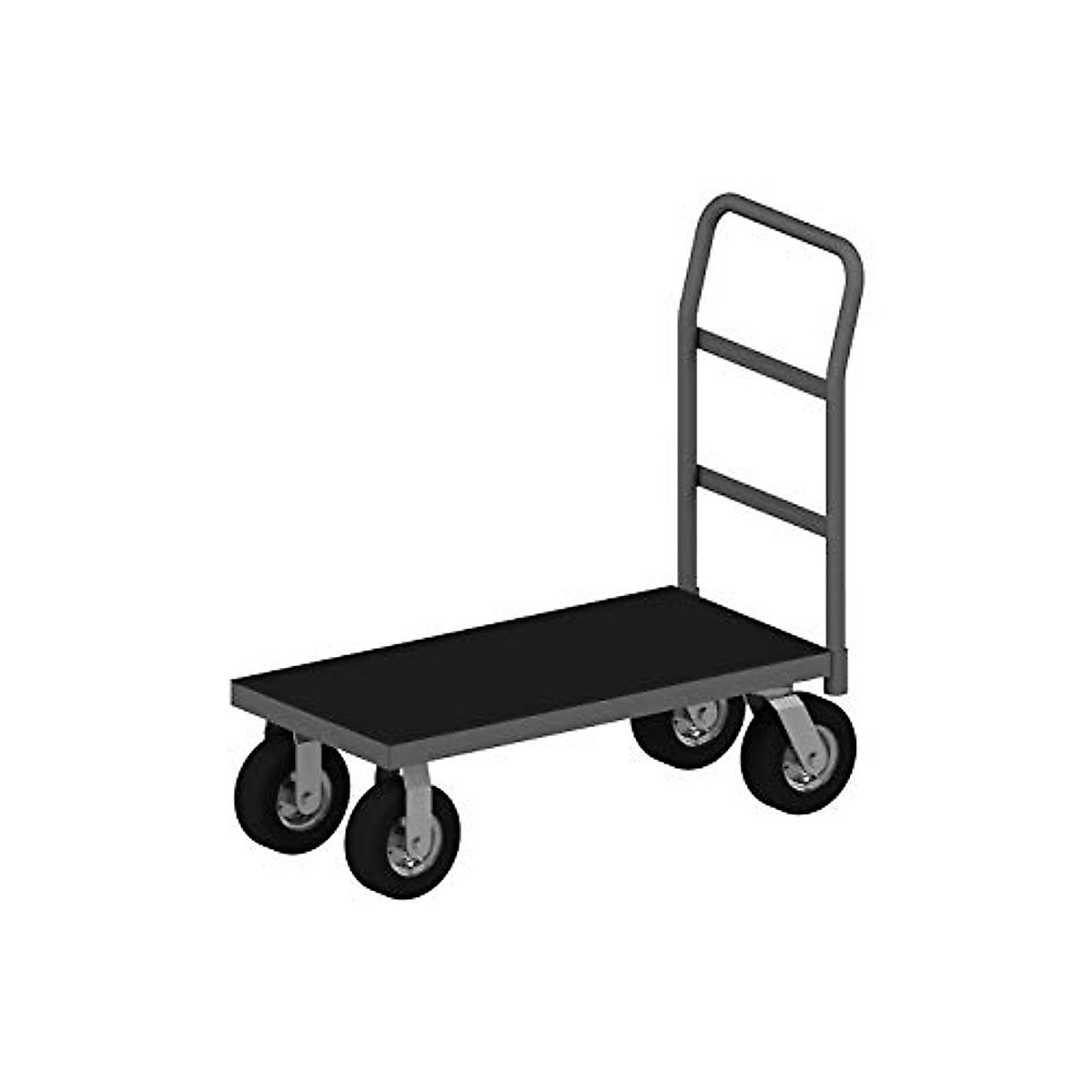 Durham EPTRM30368SPN95 Platform Truck, Black Rubber Tray mat
