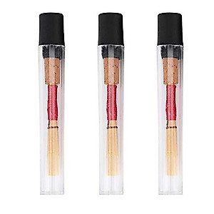 Jiayouy 3Pcs Oboe Reeds Medium Soft Oboe Reed with Plastic Storage Case/Tube Woodwind Instrument Accessories Red