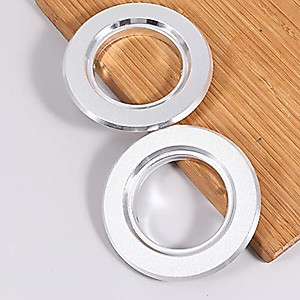 Baluue Bird Incubator Supplies Wooden Bird Nest Anti Bite Ring, ing Box Accessory, Birds Breeding Box Ring, Parrot Bird Hatchery Breeding Box Ring, 85mm (Silver)