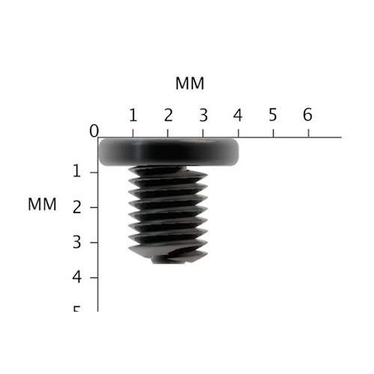 Small M.2 Portable SSD Replacement Fastening Screws Pack of 12 M2x3mm Black