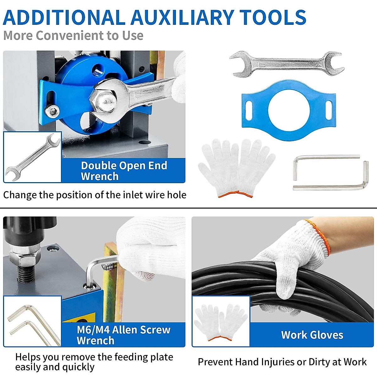 SENDUO Upgraded Manual Wire Stripper Machine 0.06-1.57in,Cable Stripper Machine for Drill, Wire Stripper Tool With Hand Crank Portable,Wire Stripping Machine For Scrap Copper Recycling