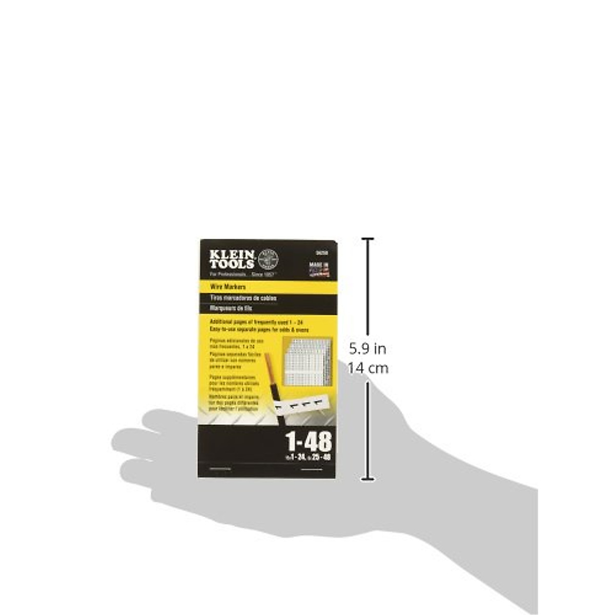 Klein Tools 56250 Wire Marker Book, 1-48