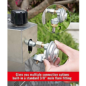 GASPRO 1500℉ Quick Cooking Propane Infrared Steak Grill with Foldable Dustproof Panel, 304 Stainless Steel