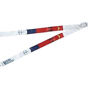 Mobile Suit Gundam RX-78-2 Lanyard ID Badge Holder with 2" Helmet Rubber Charm and Collectible Sticker