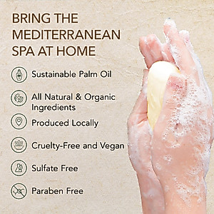 O NATURALS 100% Natural Bar Soap - Assorted 6 PCS Soap Gift Set - Organic Ingredients & Essential Oils - Spa Gifts for Women & Men, Body Wash Soap Bar & Face Soap - Moisturizing Organic Citrus Soap