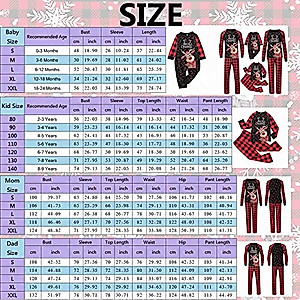 Christmas Pajamas for Family 2023 Couples Matching Pajamas Print Long Sleeve Pjs Set Loungewear Sleepwear Jammies Women