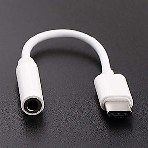 MOHALIKO Headphone Adapter 3.5 mm, USB Type C to 3.5mm Female Headphone, Portable 3.5mm to Type-C Adapter Audio Jack Cable Converter for All Kinds of Music Equipment Black