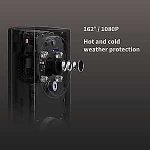 Aqara Video Doorbell G4 (Chime Included), 1080p FHD HomeKit Secure Video Doorbell Camera, Local Face Recognition and Automations, Wireless or Wired, Supports Apple Home, Alexa, Google, IFTTT, Gray