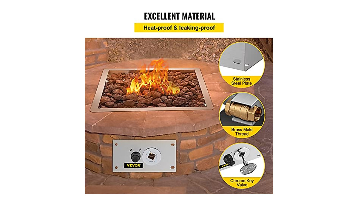 VEVOR Fire Pit Ignition Kit - 300K BTU Efficiency