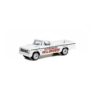 1966 Dodge D-100 Pickup Truck, White - Greenlight 30331/48-1/64 Scale Diecast Car