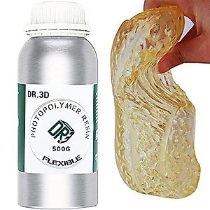 DR.3D 3D Printer Resin Flexible Reisn TPU-Like Resin (Clear)