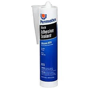 Permatex 81173 Black Silicone Adhesive Sealant, 12.9 oz
