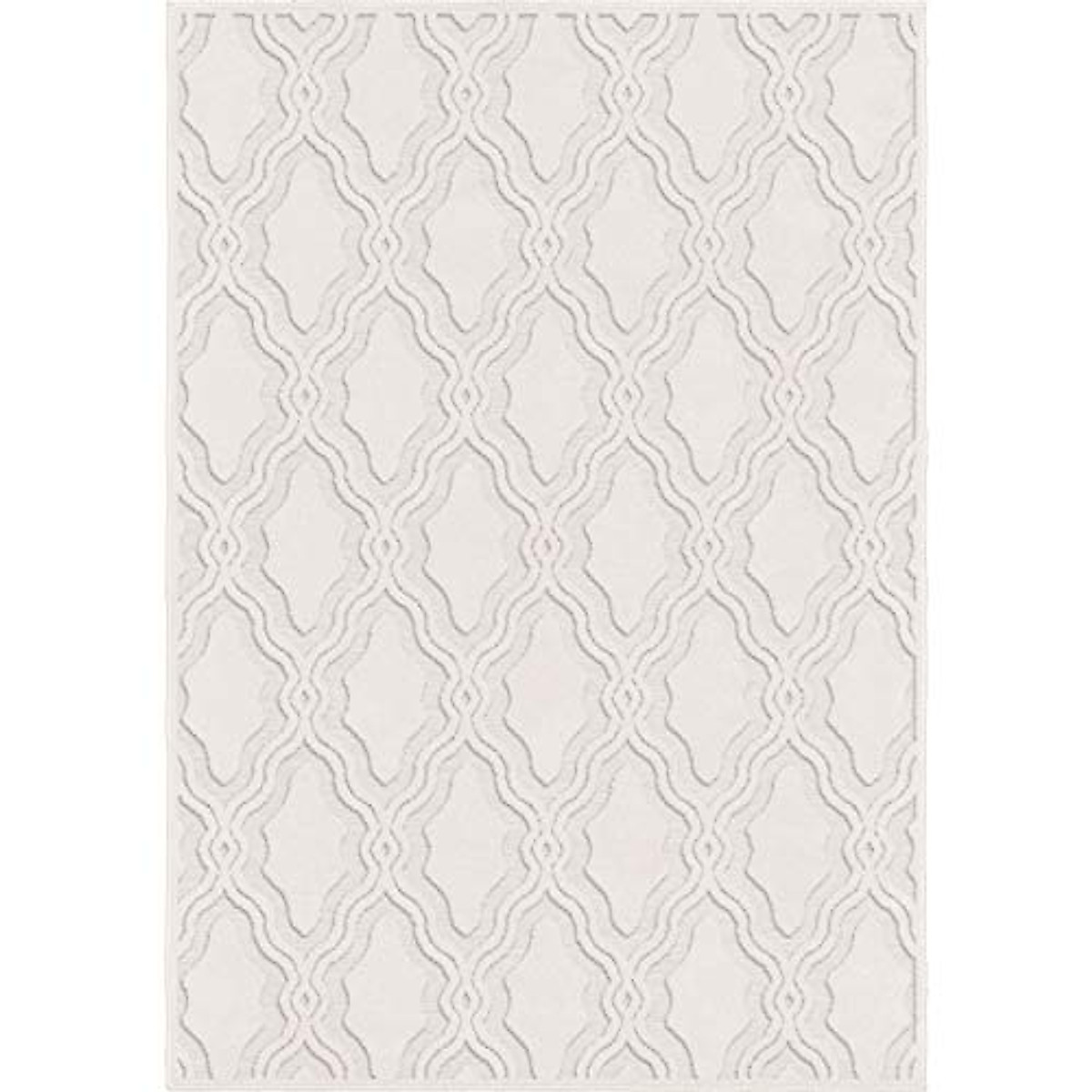 My Texas House by Orian Indoor/Outdoor Cotton Blossom Area Rug, 9' x 13', Natural