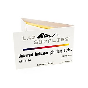 Litmus Test Paper pH Test Strips, Universal Application (pH 1-14), 300 Testing Strips | for Saliva, Soap, Urine, Food, Liquids, Water with Soil Testing, and Lab Monitoring