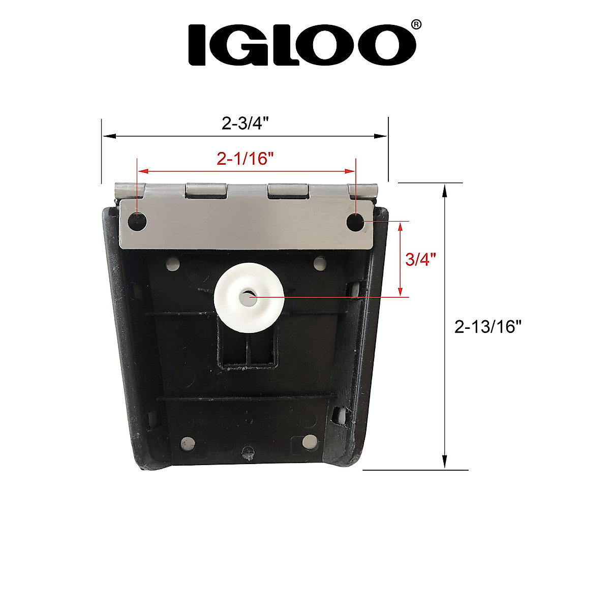 Igloo Cooler Stainless Steel Latch and Single-Screw Attachment Post, 2-Pack