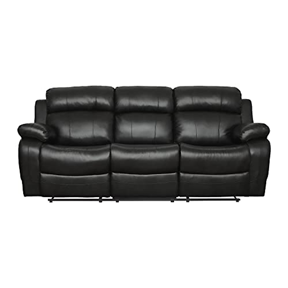 Lexicon Odeum Manual Double Reclining Sofa, Black