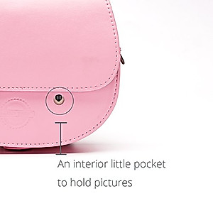 HelloHelio Mini Hello Kitty Instant Camera Case for Fujifilm Instax Cameras, [Exact-Fit] Pink Kitty Bowknot Bag for INS Mini KIT CHEKI Camera (2014-2019) – Pink