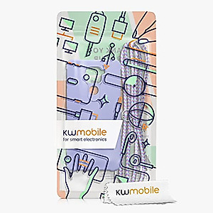 kwmobile Crossbody Case Compatible with Xiaomi Redmi Note 9 Case - TPU Silicone Cover with Strap - Lavender