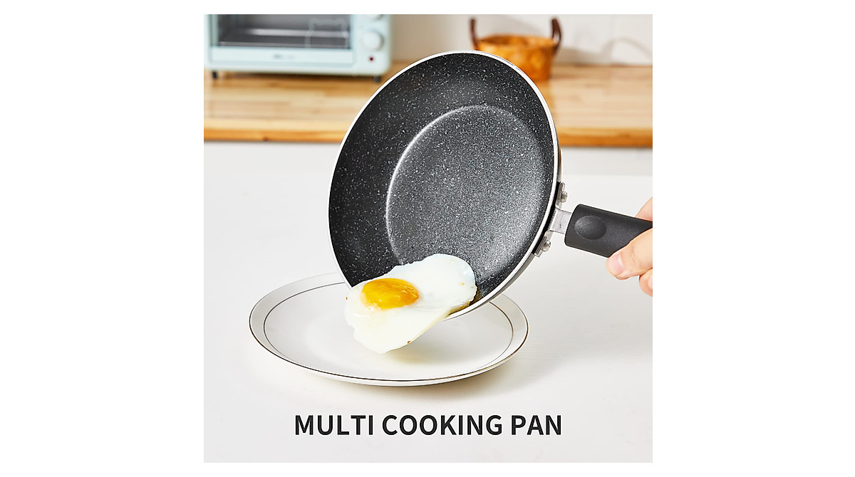 HooJay Nonstick Frying Pan Set - 3 Sizes for Every Cook