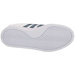 adidas Women's Grand Court 2.0 Tennis Shoe, White/Wonder Steel/Magic Mauve, 7.5