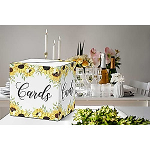 Lesixur 8”Card Box, Flowers Cards Receiving Box, For Birthday, Wedding, Bridal or Baby Shower, Engagement, Retirements, Graduation, Money Box Holder, Party Favor, Decorations, 1 pte (Cabox007