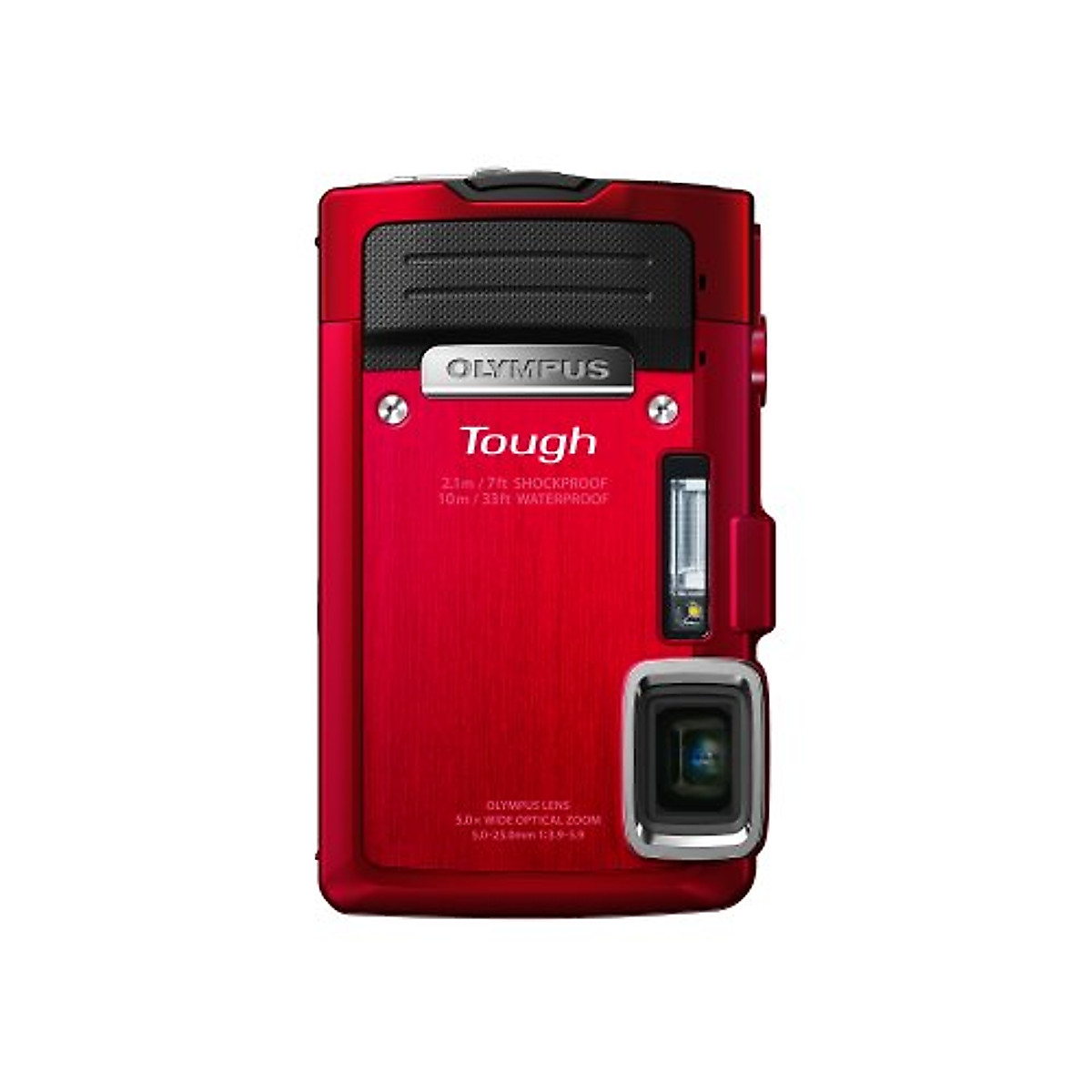 Olympus Stylus TG-830 iHS Digital Camera with 5x Optical Zoom and 3-Inch LCD (Red) (Old Model)