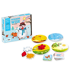 Chalk and Chuckles Season Wise Preschool Game, Fun Learning, Gifts for Boys and Girls Ages 3 to 6 Years