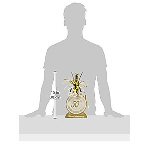 50th Anniversary Centerpiece Party Accessory (1 count) (1/Pkg)