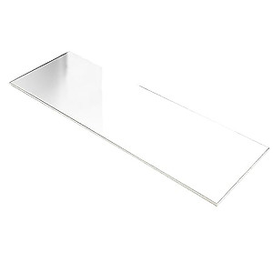 Avant Decor | Sample Tile | Stone Composite Subway Solid Color Tiles | Peel and Stick Kitchen Backsplash Tiles | Wall Tiles | 4” x 12” | Bex Metro Glossy Cotton