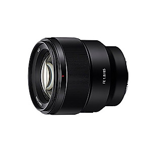 Sony SEL85F18 85mm F/1.8-22 Medium-Telephoto Fixed Prime Camera Lens, Black