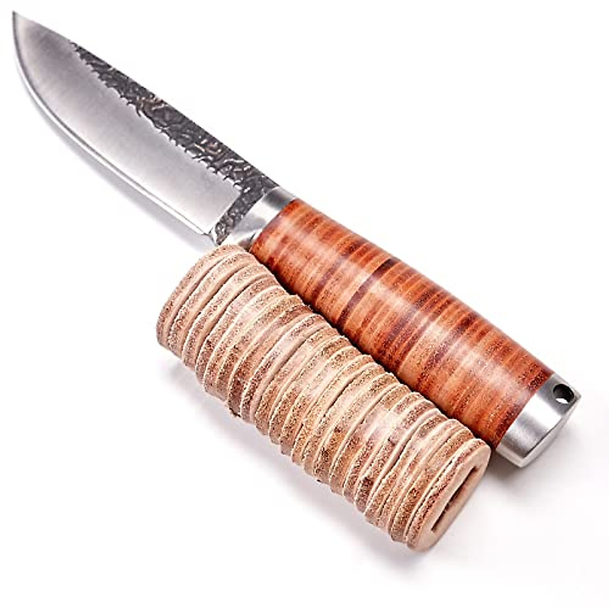 6" Inches Cowhide Leather Handle Washers for Knives and Other Tools - Oval - 1.56 x 1.25 x 0.2 Inches - High Griping - Durable Surfaces