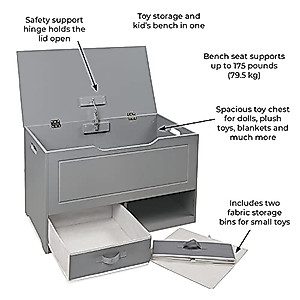 Up and Down Toy and Storage Box with 2 Basket Drawers