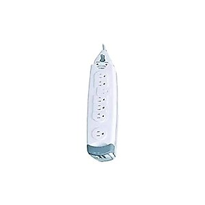 Belkin SurgeMaster Home Series Surge Protector, 7 AC Outlets, 12 ft Cord, 1,045 J, White