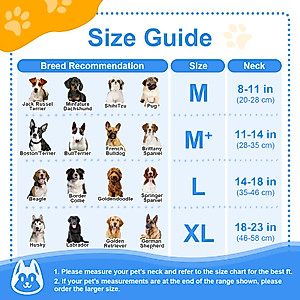 BARKLESS Dog Cone, Dog Donut Collar After Surgery, Inflatable Dog Cone with Clear Anti-Licking Shield, Alternative to Cone of Shame for Large Medium Dogs, Does Not Block Vision