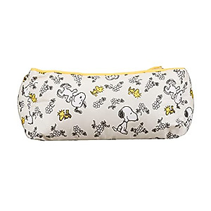 Peanuts for Pets Snoopy & Woodstock Cuddler Dog Bed in Beige | Elevated Dog Bed With Raised Rim | Plush and Comfortable Machine Washable Dog Bed for All Dogs, 24" x 19" x 8"