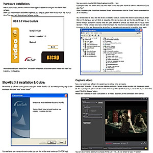 Andthere VHS to Digital Converter for Windows 10, USB2.0 Video Audio Capture Card, VHS to DVD Converter