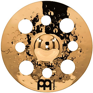 Meinl 16" Trash Crash Cymbal with Holes - Classics Custom Brilliant - Made in Germany, 2-YEAR WARRANTY (CC16TRC-B)