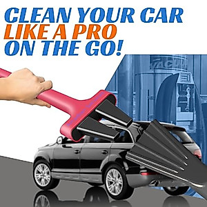 Leanclean Tool -Essential for Traveling Universal Crevice Vacuum Attachment, The Ultimate DIY AutoDetailing Accessory Deep-Cleans Any Vehicle -FITS All Carwash & Gas Station Vacuums Everywhere!