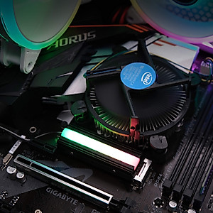 EZDIY-FAB 5V ARGB SATA NVMe NGFF M.2 Heatsink SSD Cooler for 2280 M.2 SSD, with Thermal Pad (SSD not Included)