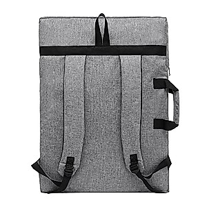 4K Art Portfolio Carry Case Bag Backpack Student Drawboard Storage Tote Portable Handheld Shoulder Box Artist Drawing Board for Sketch Easel Outdoor Backpack Travel Art Supplies
