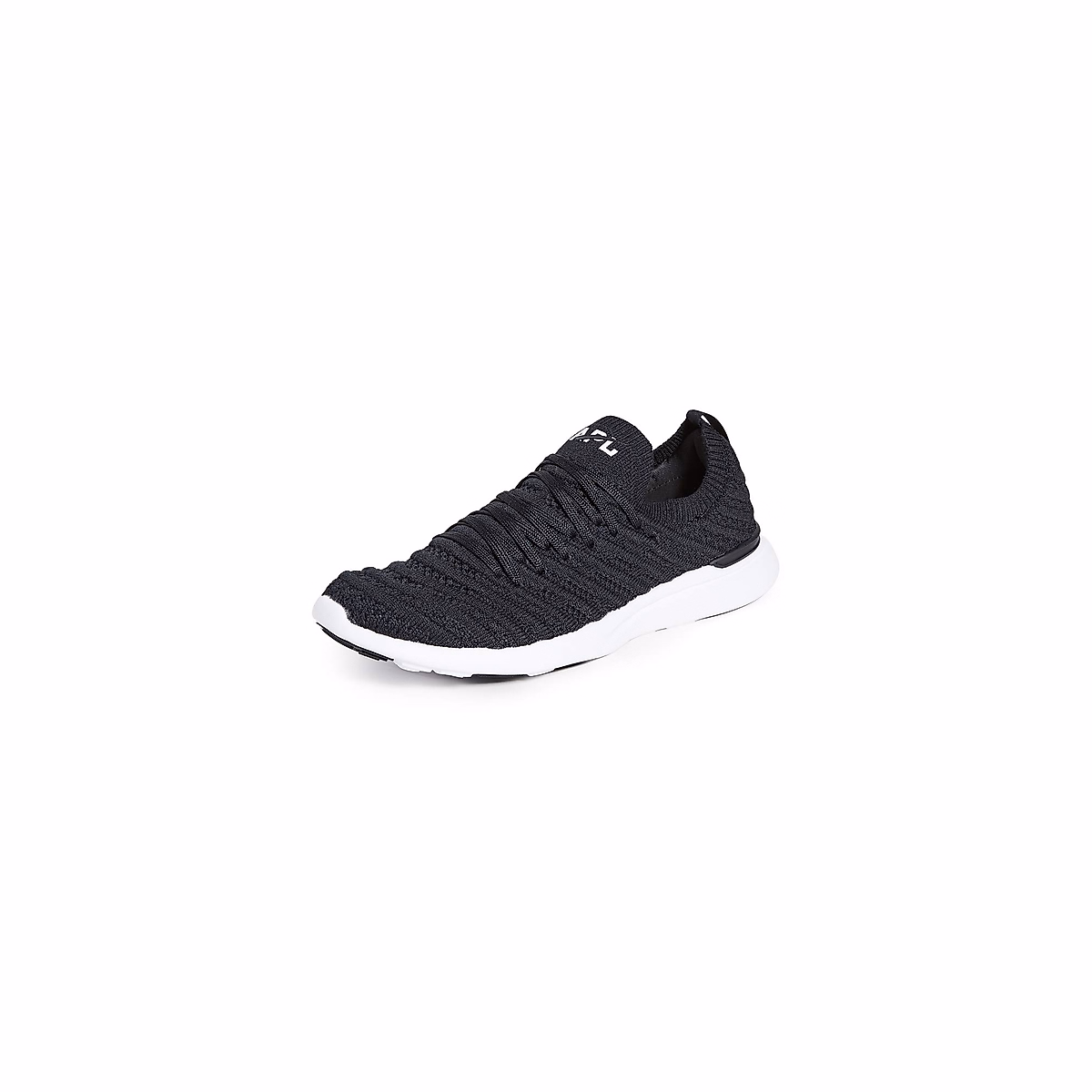 APL: Athletic Propulsion Labs Women's Techloom Wave Sneakers, Black/White, 6.5 Medium US