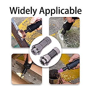 YXCC 4 Pack Die Grinder Collet Grinding Machine Clamping Collet,2 Pack 3mm and 2 Pack 6mm Die Grinder Collet Grinding Machine Clamping Collet Adapter 1/4" and 1/8" Arbors Shanks