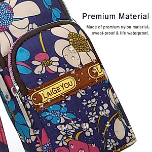 Sports Armband Outdoor Sweat-Proof Running Armbag Cross-Body Shoulder Casual Wallet Purse Gym Fitness Cell Phone Bag Key Holder for iPhone 13 Pro/12 Pro/Xs Max/Xr, Galaxy S10 Plus, Huawei P30 Pro (#2)