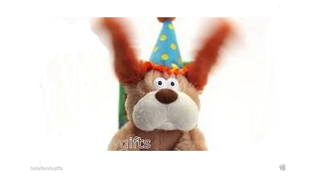 Flappy Birthday 12" Plush Dog Singing Happy Birthday