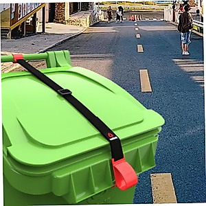 Wedhapy Trash Can Locks for Animals Trash Can Lock, 3PCS 34 Inch Adjustable Trash Can Lid Lock, Reusable Garbage Can Lock, Universal Garbage Can Locks for Animals