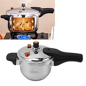 Pressure Cooker, 16cm Safety Valves 304 Stainless Steel and Plastic Electric Pressure Cooker Rapid Heating Pressure Cooker Kitchen Tool for Cooking