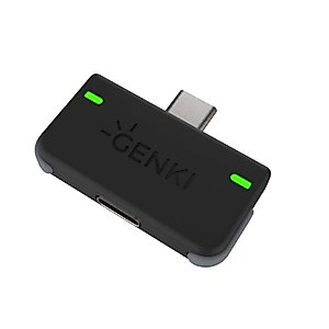 GENKI Audio Bluetooth 5.0 Adapter for Nintendo Switch/Switch Lite/PS4/PS5 - Compatible with All BT Headphones & Airpods, Low Latency with aptX Technology (Gray)