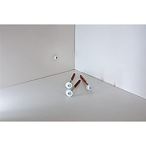 GRK Fasteners 120660 White Cabinet #8 x 2-1/2" Screws 80CT