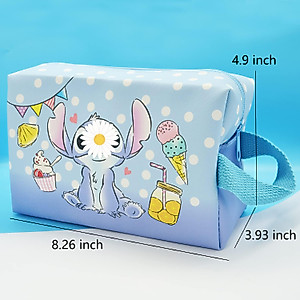 Rondlaho Kawaii Travel Cosmetic Bag with Hair Band