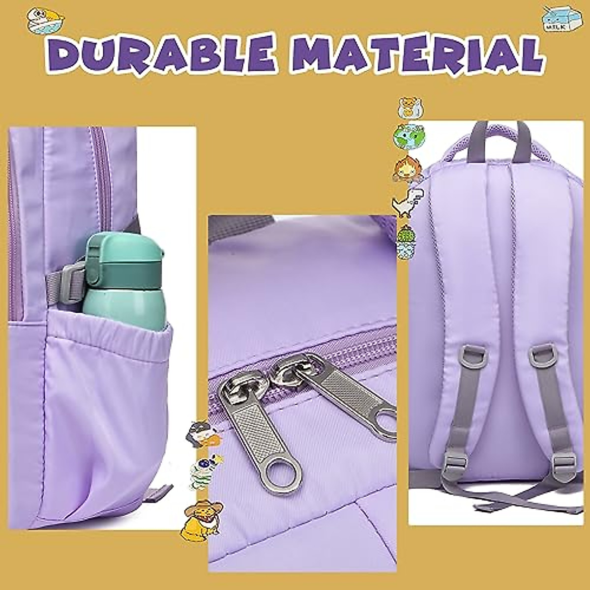 BLUEFAIRY Ita Bag Backpack Cute School Bag with insert Pin Display Backpack for School Anime Cosplay Gift (PURPLE)